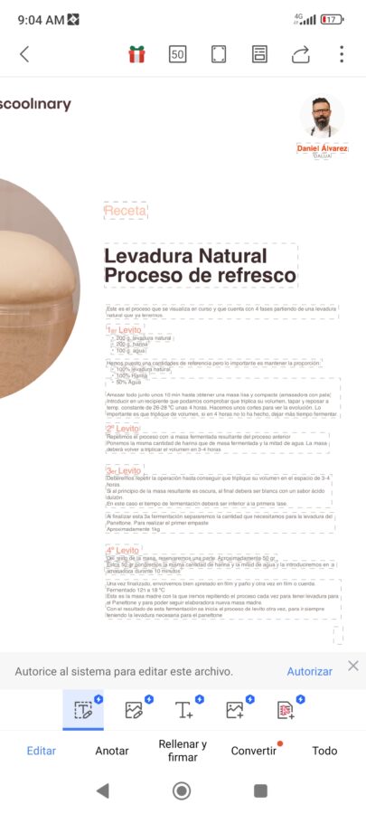 creacion de levito - Scoolinary