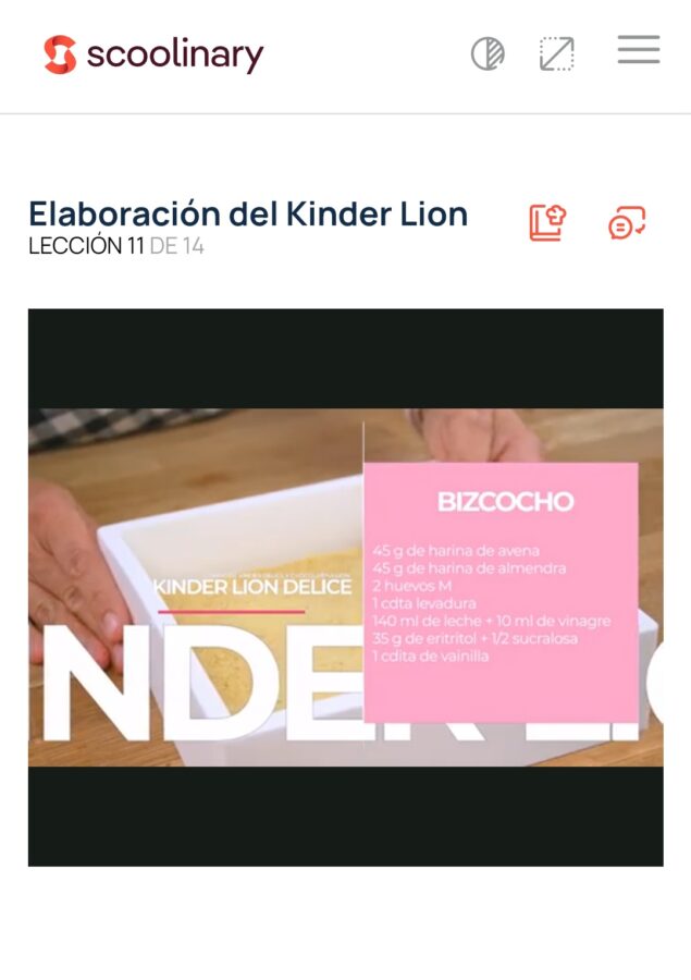 Error en Recetario curso pastelitos saludables - Scoolinary