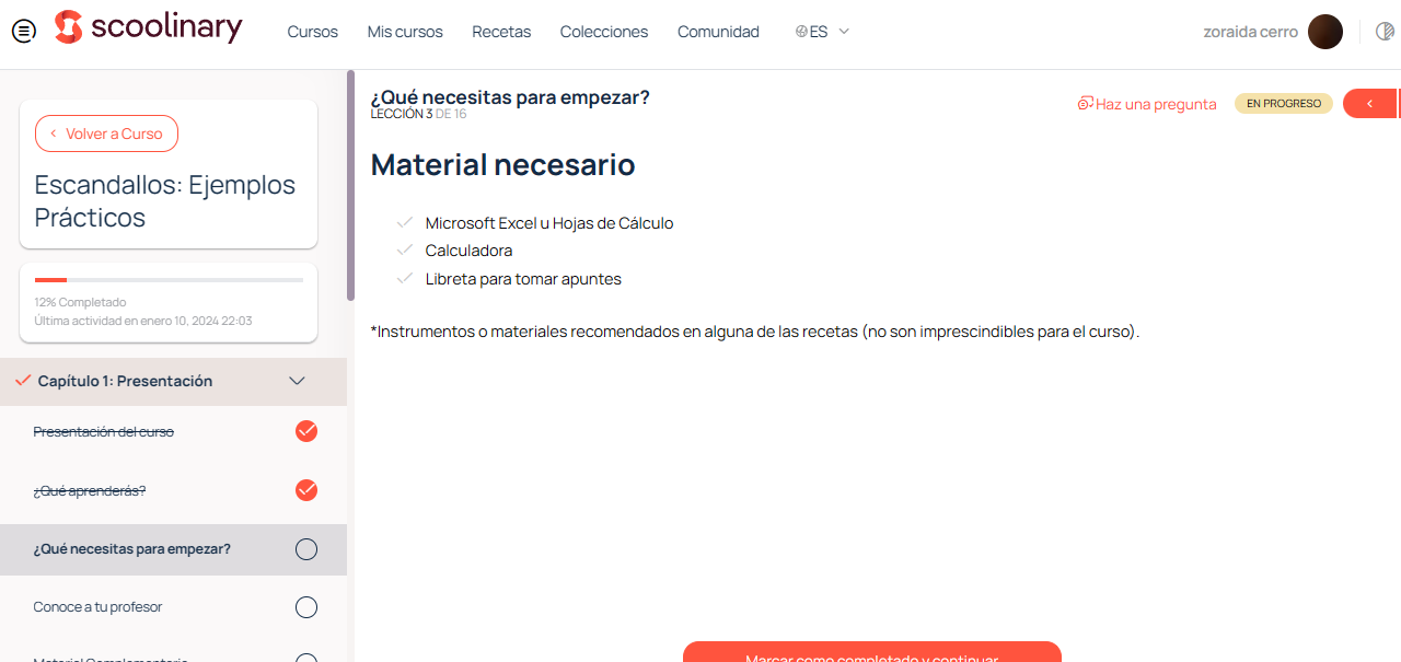 certificados - Scoolinary