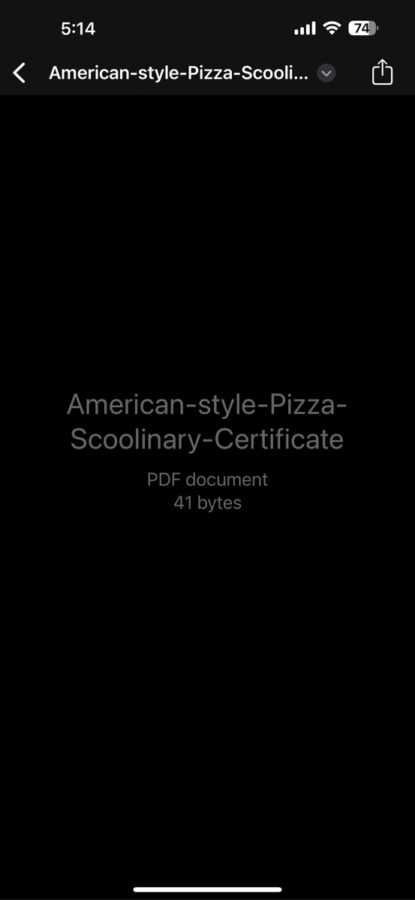 Certificate - Scoolinary