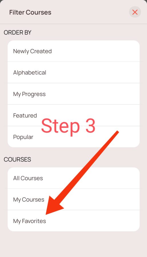 How do I either bookmark or download recipe? And where do.i find all tje courses I marked with ...