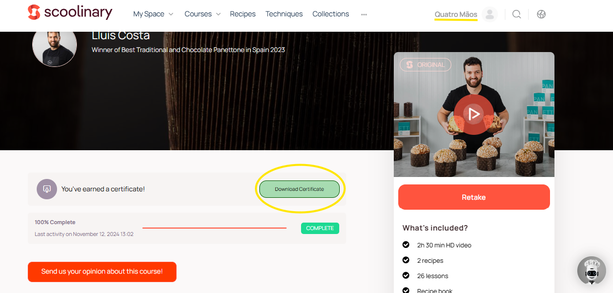 Curso Panettone Techniques - Scoolinary