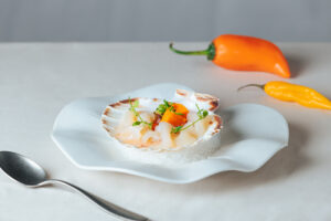 Tiraditos of Chalaca scallops - Scoolinary Recipes