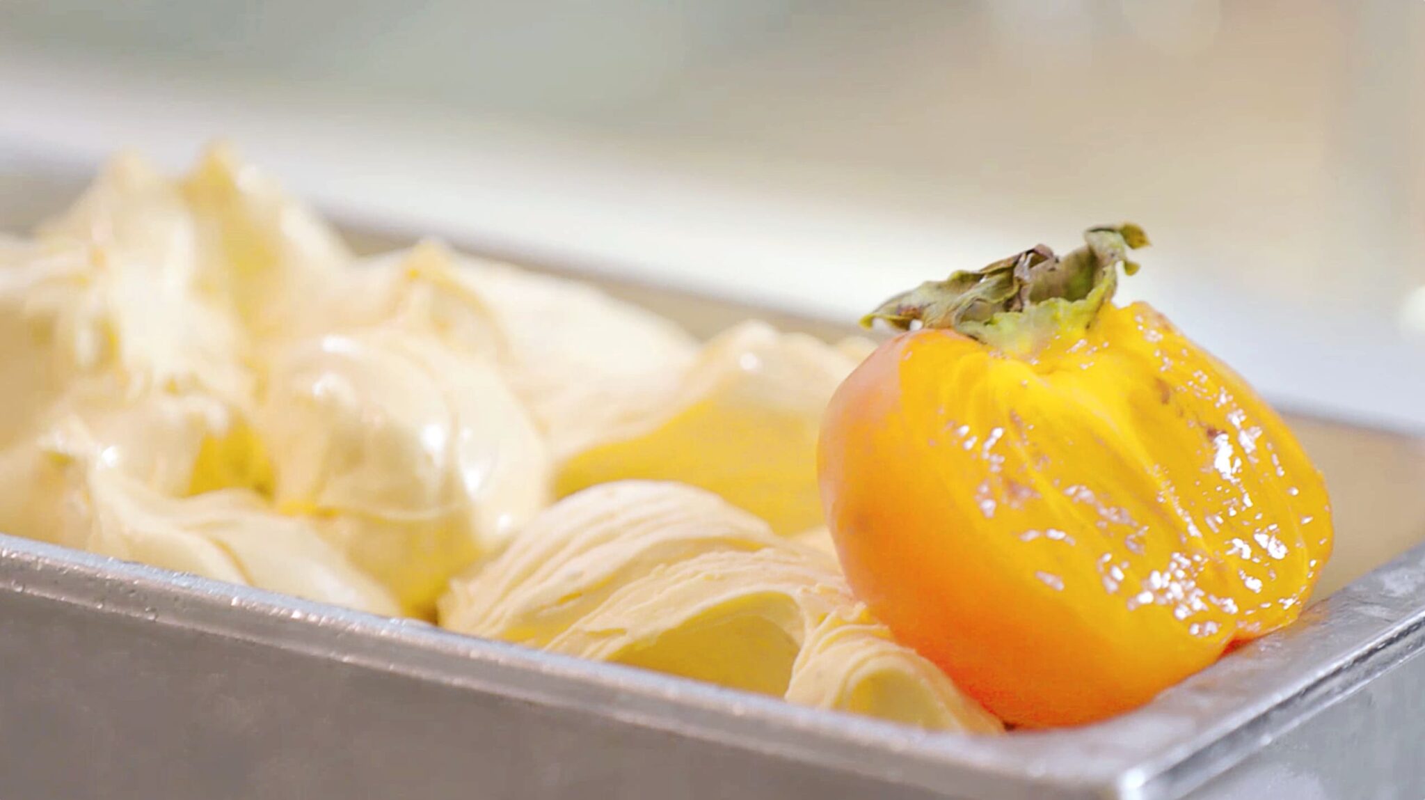 Helado de caqui - Recetas Scoolinary